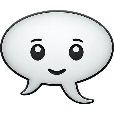 Speech bubble with three dots inside emoji | AI Emoji Generator