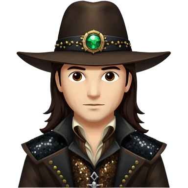 Gabriel Van Helsing from Van Helsing with long dark brown hair, dark ...