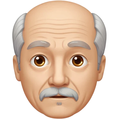 70 year old man with goatee and thin hairline emoji | AI Emoji Generator
