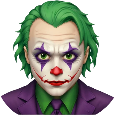 scary heath ledger joker emoji | AI Emoji Generator