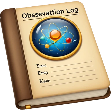 observation log. Transparent background emoji | AI Emoji Generator