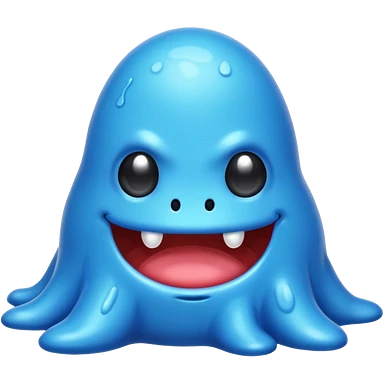 blue slime monster emoji | AI Emoji Generator