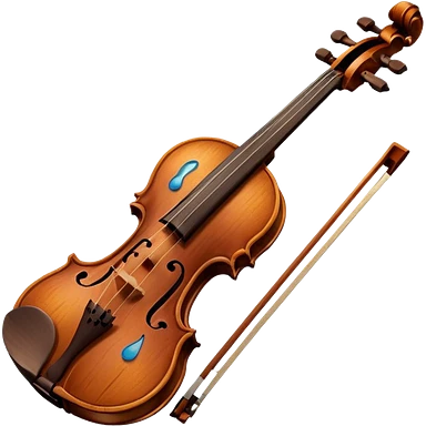 Violin with arms, legs, sad face and crying tears emoji | AI Emoji ...