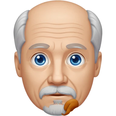 70 year old man with goatee and thinning hair emoji | AI Emoji Generator