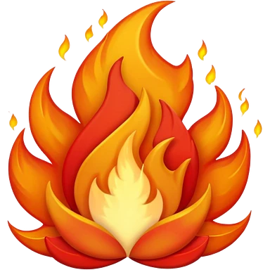 pasión celestial, con fuego y con mucho poder emoji | AI Emoji Generator