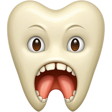 Sharp curved fang tooth only emoji | AI Emoji Generator