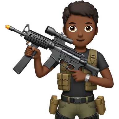 ar 15 with gun spray emoji | AI Emoji Generator