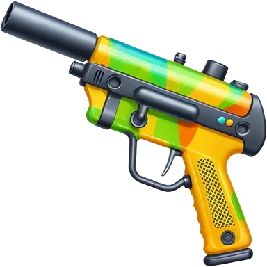 paintball gun colorful emoji | AI Emoji Generator