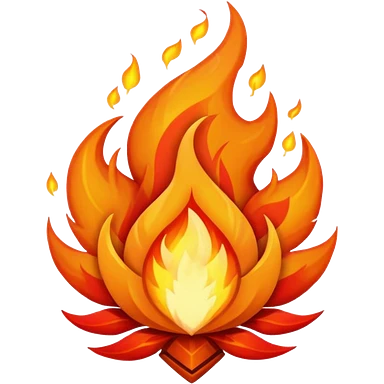 Logo pyro genshin impact emoji | AI Emoji Generator