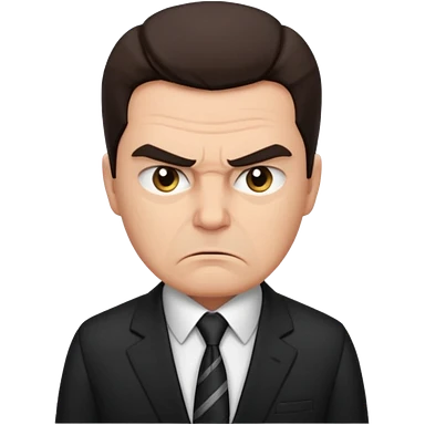Irritated boss emoji | AI Emoji Generator