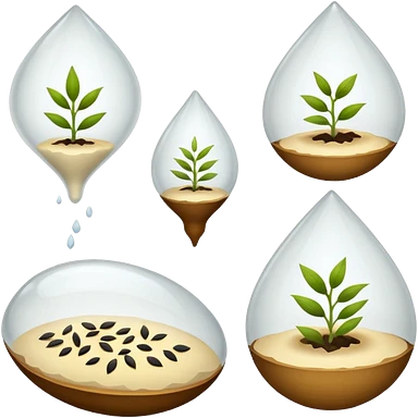 Seeds. Transparent background emoji | AI Emoji Generator