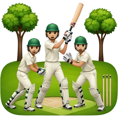 Cricketers emoji | AI Emoji Generator