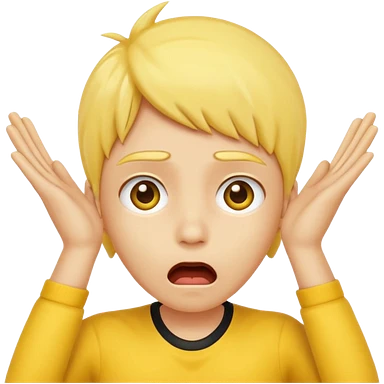 Shocked face hands on head emoji | AI Emoji Generator