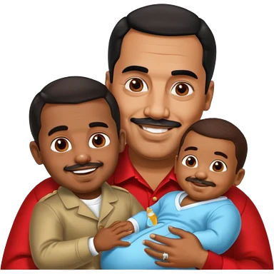 puff diddy with nicolas maduro, with baby oil emoji | AI Emoji Generator
