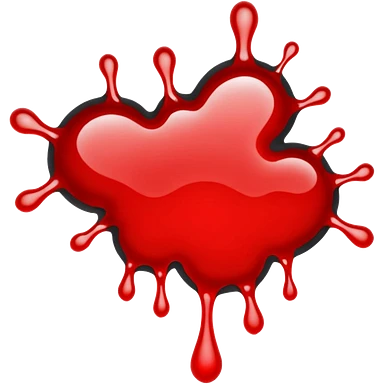 Spilled Ink Blot emoji | AI Emoji Generator