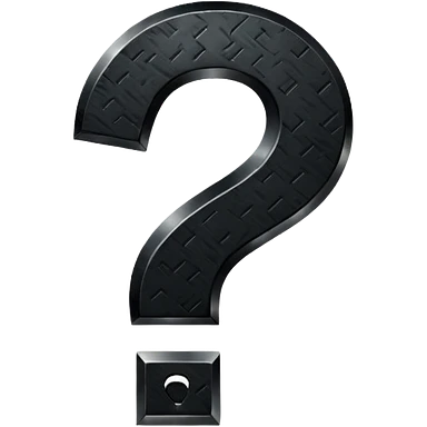 can you do one black question mark emoji | AI Emoji Generator