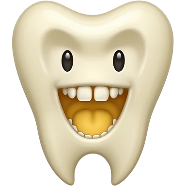 Sharp curved fang tooth only emoji | AI Emoji Generator