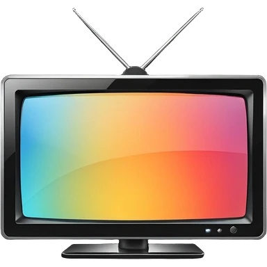 Flat tv emoji | AI Emoji Generator