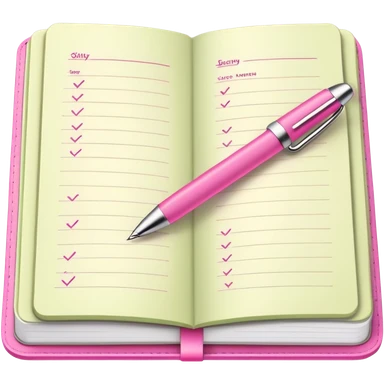 Calendar Mini Pocket Planner With Pen Emoji AI Emoji Generator