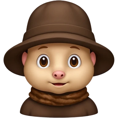mole wearing a hat emoji | AI Emoji Generator