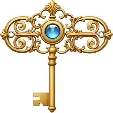 key in the horizontal position old and ornate emoji | AI Emoji Generator