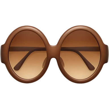 Y2K brown sunglasses emoji | AI Emoji Generator