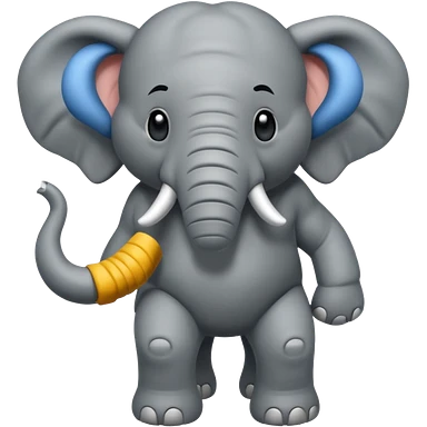 elephant with muscle emoji | AI Emoji Generator