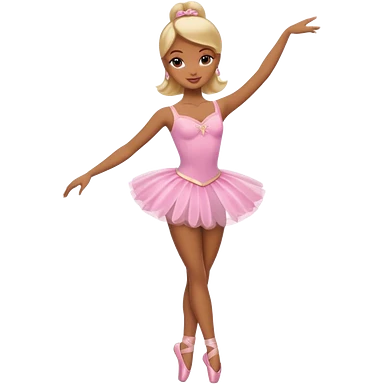 brown skin blonde barbie ballerina emoji | AI Emoji Generator