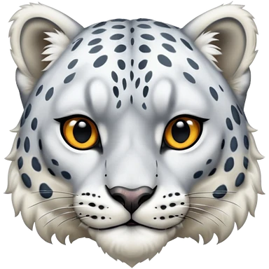 Snow Leopard with a beak and wings, full body emoji | AI Emoji Generator