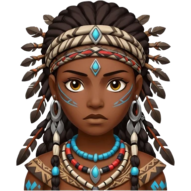 elemental tribal woman emoji | AI Emoji Generator