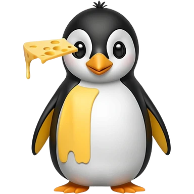 penguin with cheese costume emoji | AI Emoji Generator