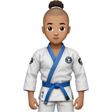 black jiu jitsu instructor with ponytail and a low taper fade sides ...