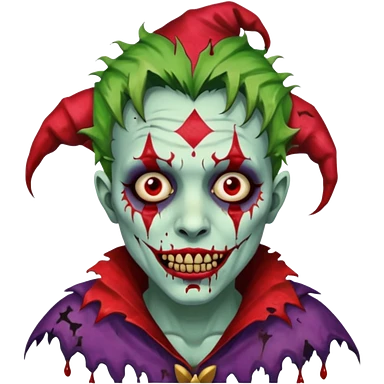 zombie jester emoji | AI Emoji Generator