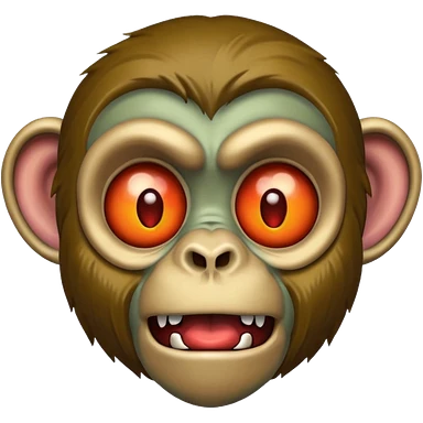 Zombie monkey face emoji | AI Emoji Generator