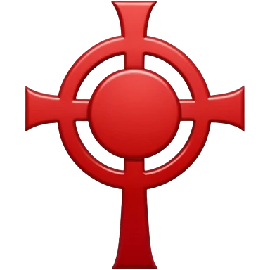 Symbol of sacrifice in berserk in red colour emoji | AI Emoji Generator