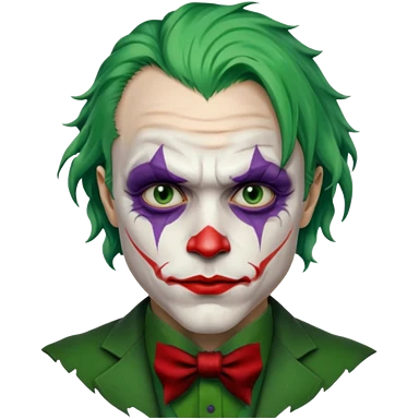 scary heath ledger joker emoji | AI Emoji Generator