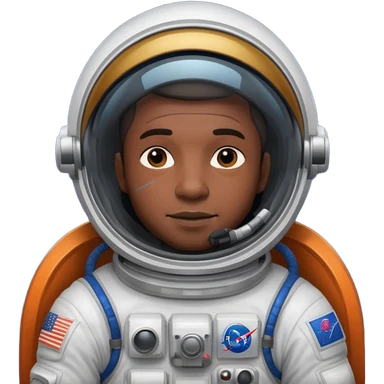 astranots without helmet black man emoji | AI Emoji Generator