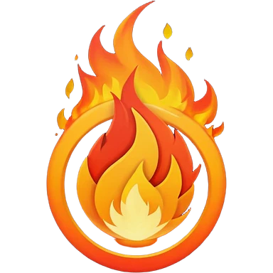 Logo pyro genshin impact emoji | AI Emoji Generator