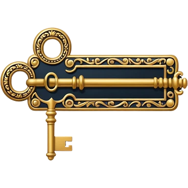 key in the horizontal position old and ornate emoji | AI Emoji Generator