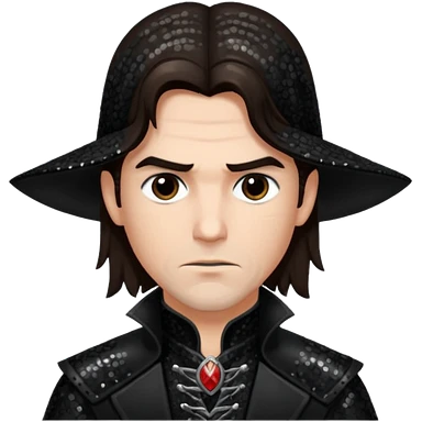 Gabriel Van Helsing from Van Helsing with long dark brown hair, dark ...