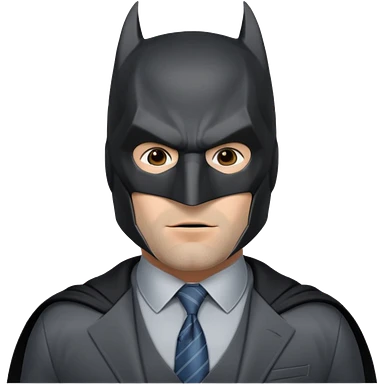 ben affleck batman with mask emoji | AI Emoji Generator