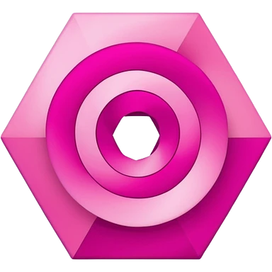 pink spiral hexagon emoji | AI Emoji Generator