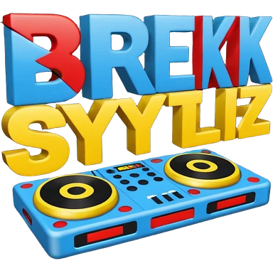 un gif texte qui défile "BREAKSTYLEZ TV" change de couleur sur fond ...