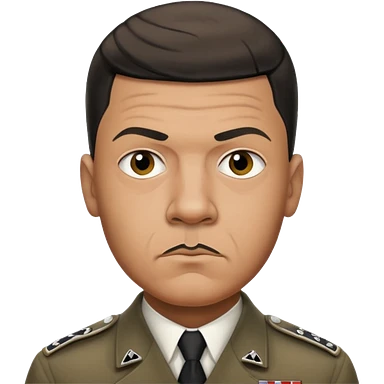 Mbappé mixed with Adolf Hitler emoji | AI Emoji Generator