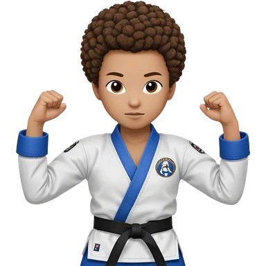 black jiu jitsu instructor with ponytail and a low taper fade sides ...