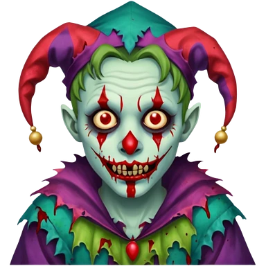 zombie jester emoji | AI Emoji Generator