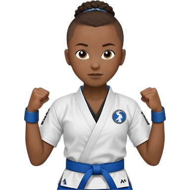 black karate instructor with pony tail afro hair and shaved bald sides ...