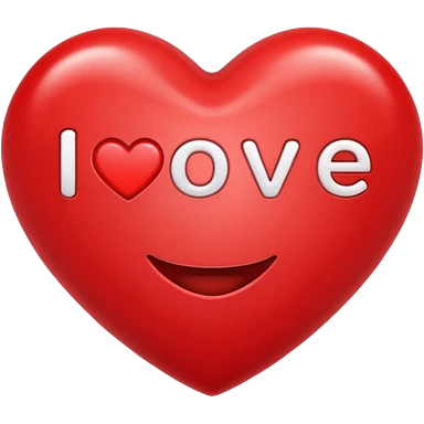 Smiling heart with “I love my QSI Family emoji | AI Emoji Generator