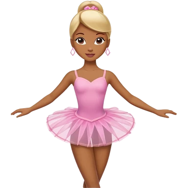brown skin blonde barbie ballerina emoji | AI Emoji Generator