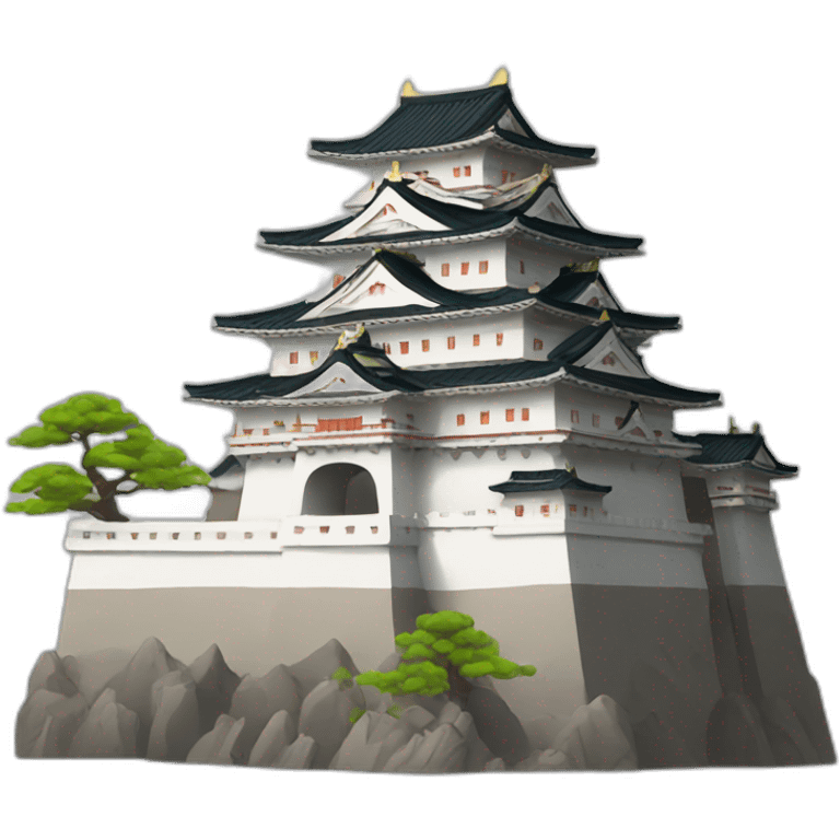 Japanese castle emoji | AI Emoji Generator